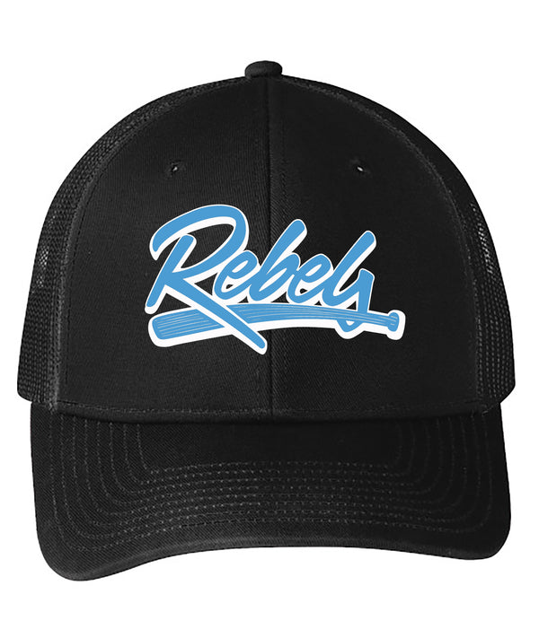 Rebels Baseball Trucker Hat | Bulldog Ink